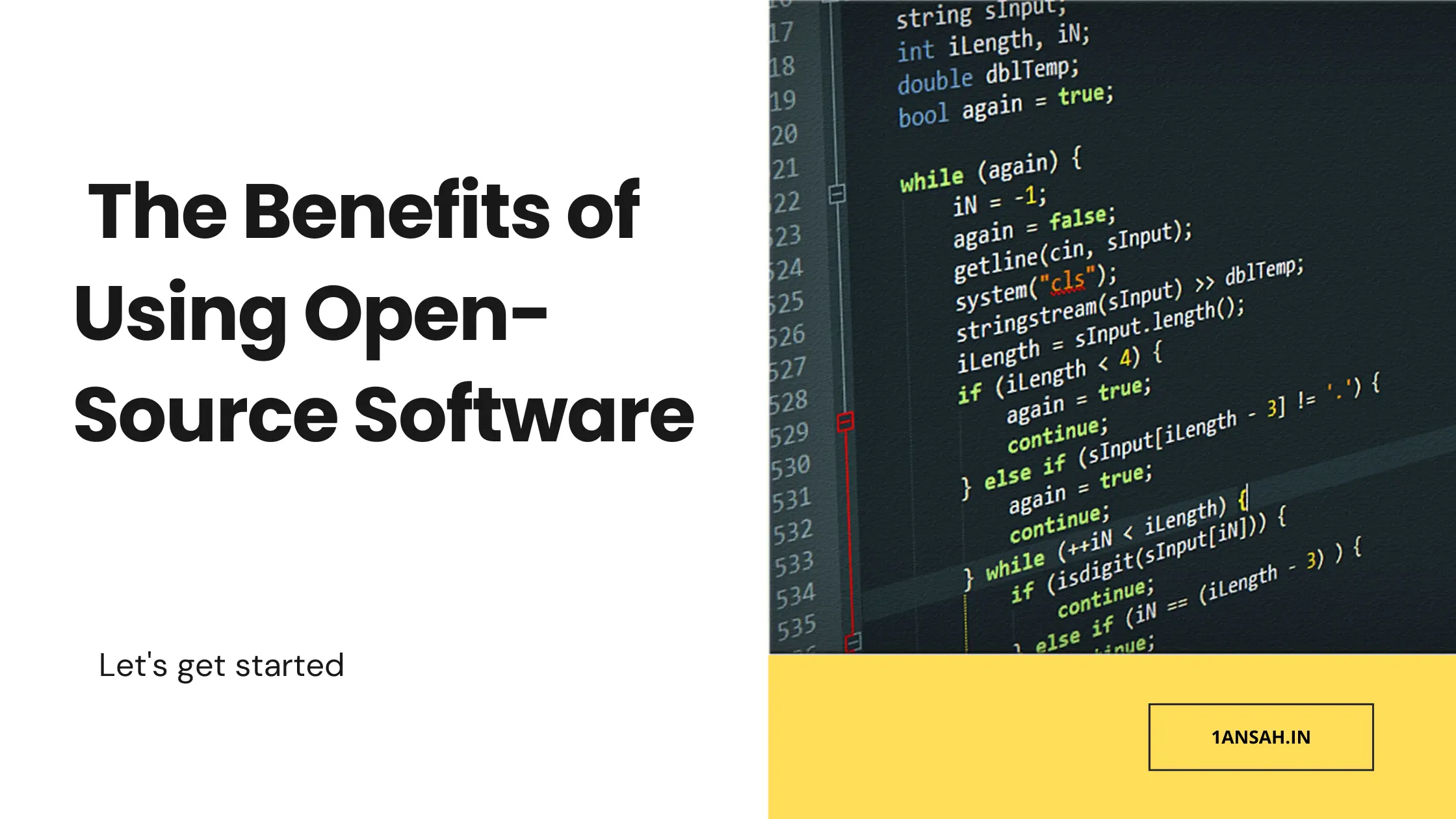 The Benefits of Using Open-Source Software - 1Ansah Technologies