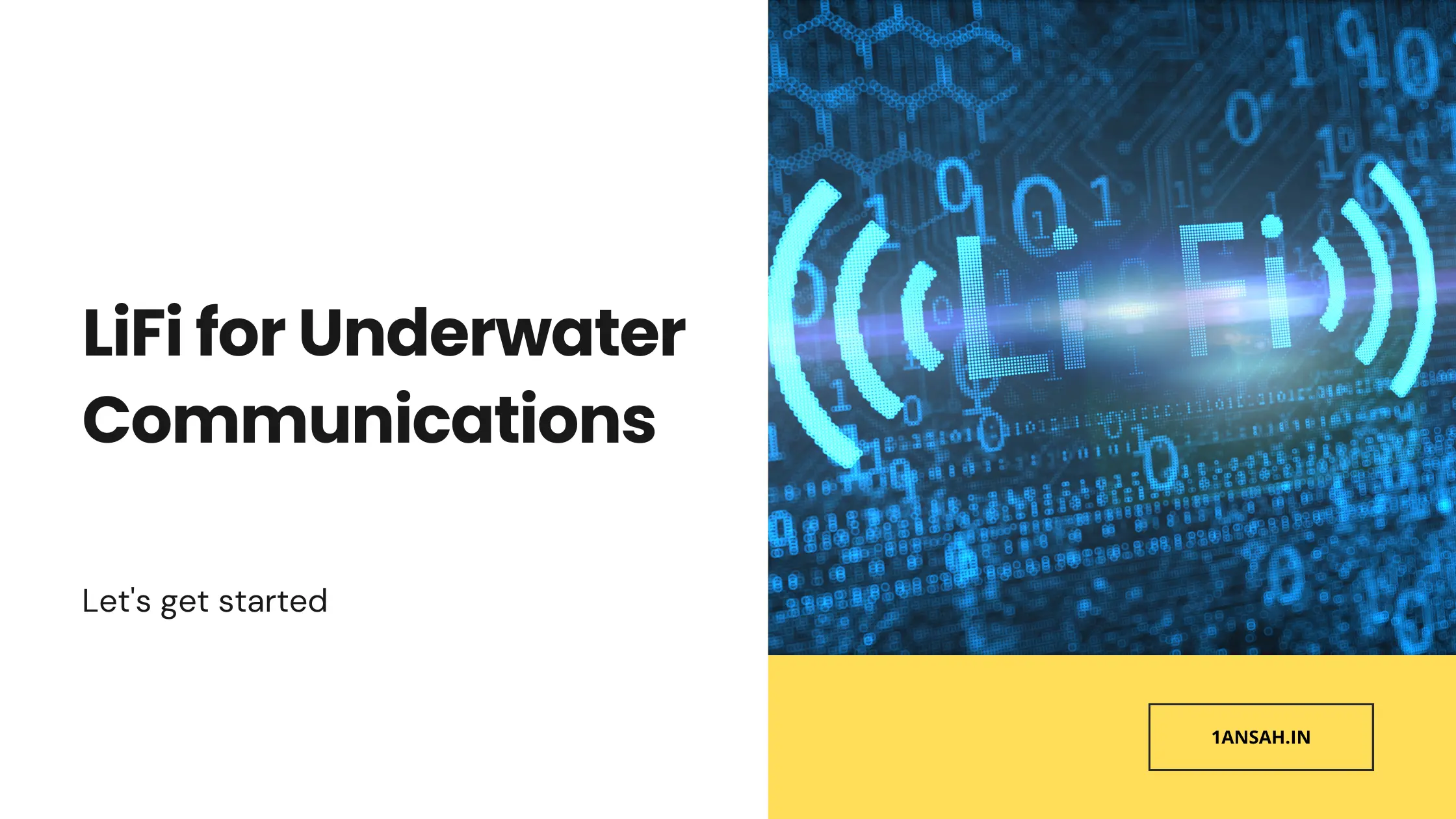 LiFi for Underwater Communications - 1Ansah Technologies